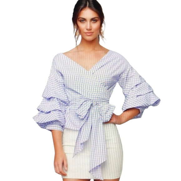 Stylekeepers | Tops | Luxe By Stylekeepers Modern Checked Lilac Purple ...